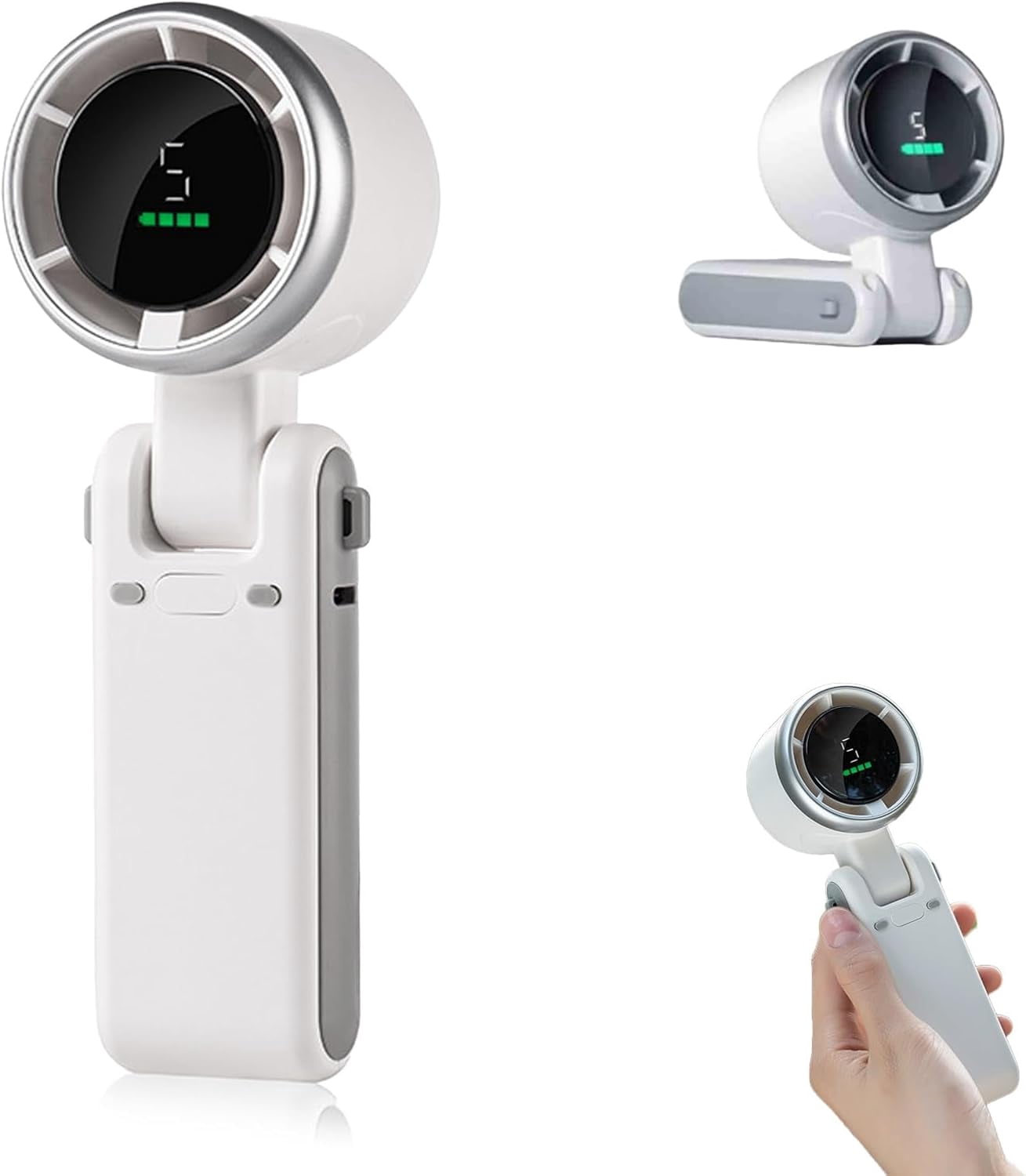 HeeHom Portable Handheld Turbo Fan - 5-Speed High-Speed Jet Engine Fan ...