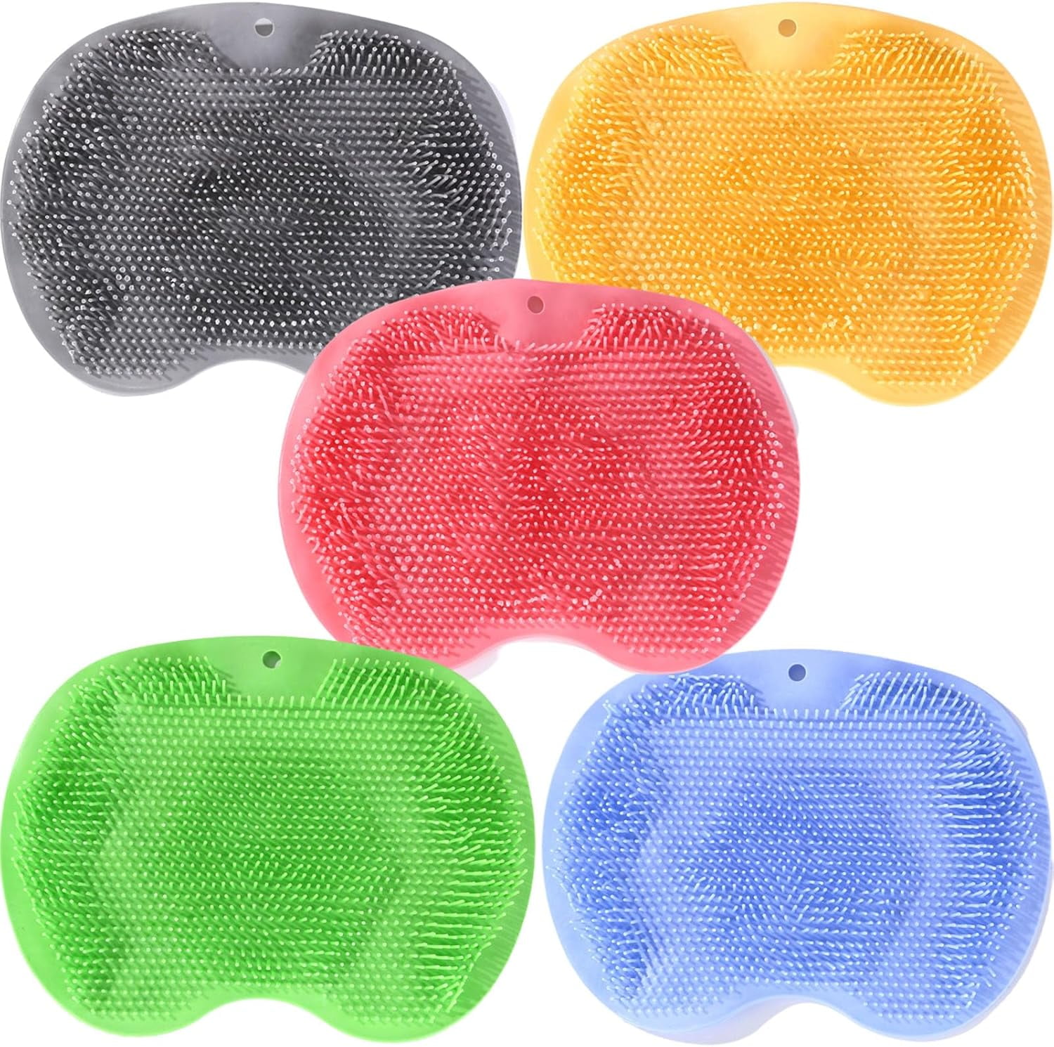 HeeHom Shower Foot & Back Scrubber Mat, Non-Slip Wall Mounted Suction ...