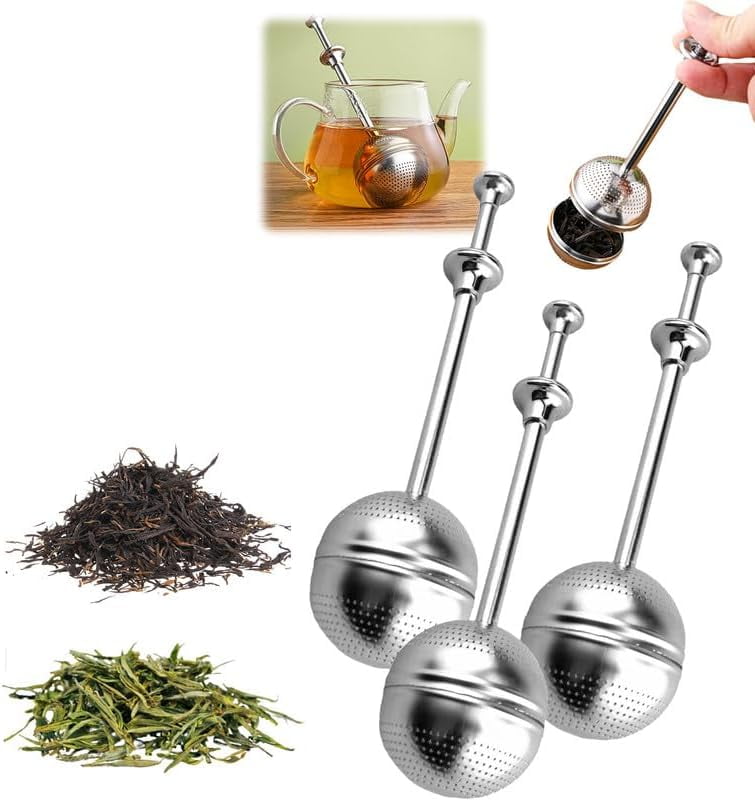 HeeHom Stainless Steel Tea Strainer & Flour Sifter – 2-in-1 Precision ...