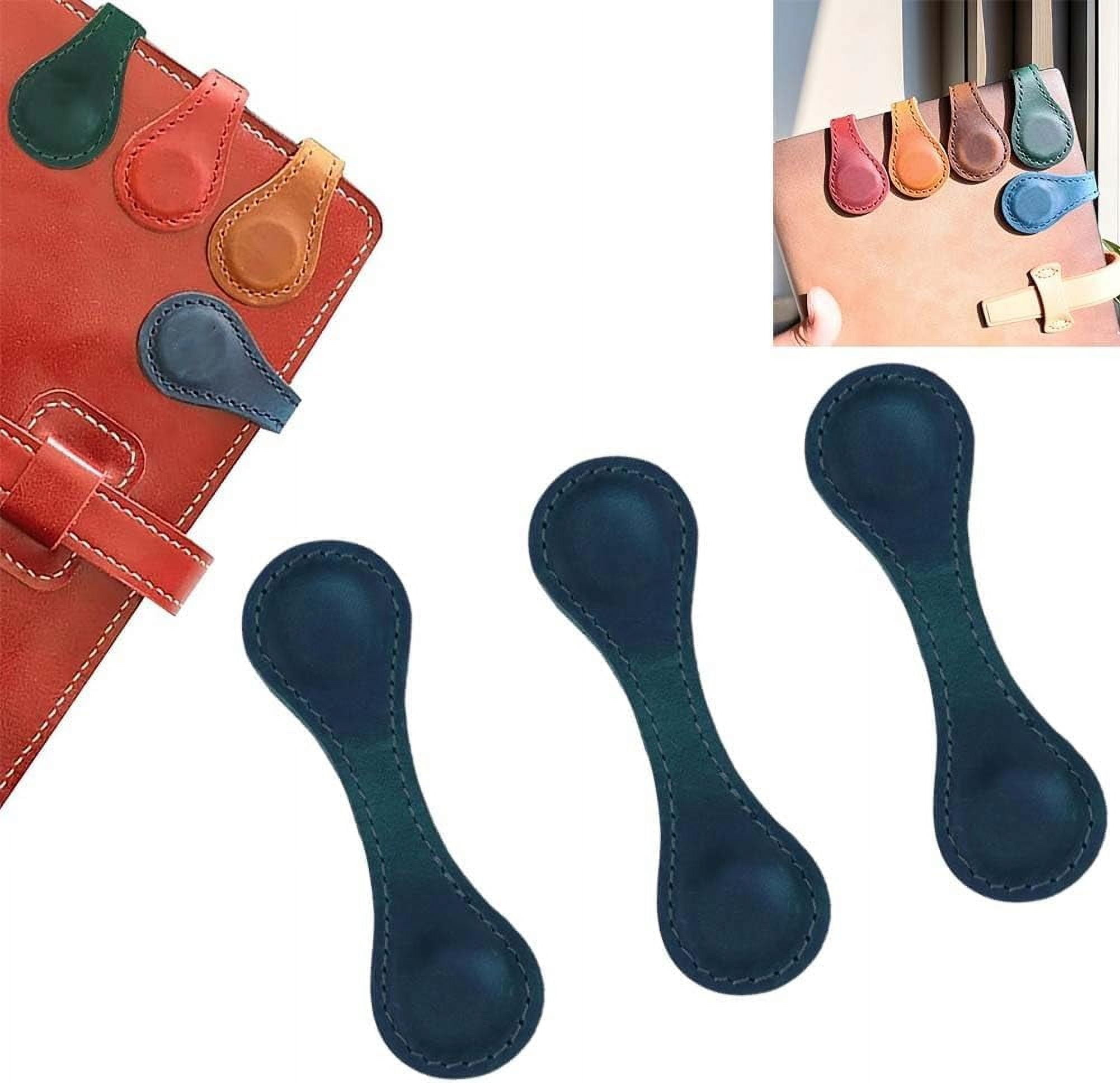 HeeHom Timeless Mark Magnetic Bookmark, Vintage Leather Bookmarks ...