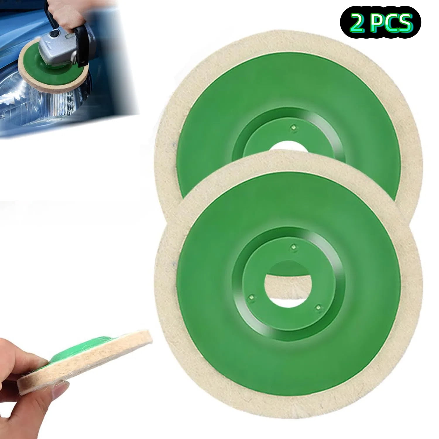 HeeHom Wool Felt Flap Polishing Disc for Metal & Stone, 100-Type Angle ...
