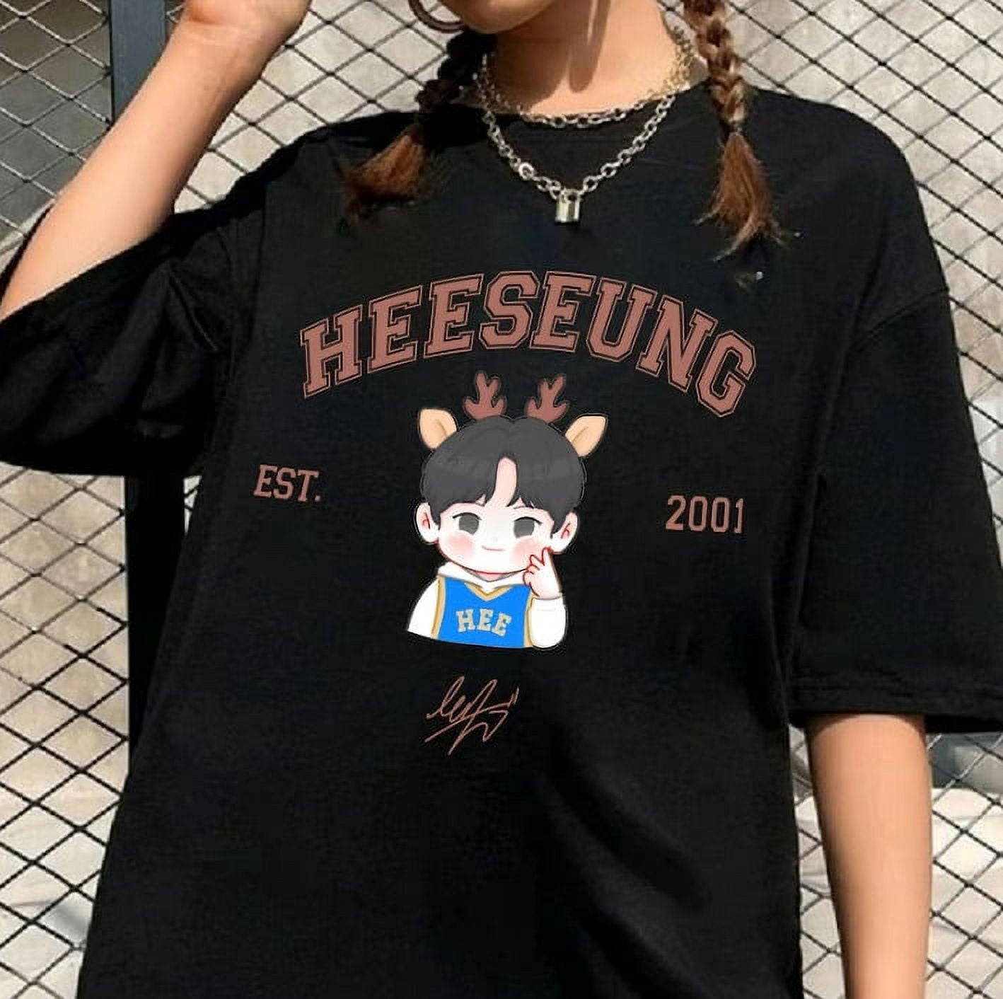 HeeSeung Enhypen Chibi Shirt, ENGENE Gift, Cute HeeSeung Shirt ...
