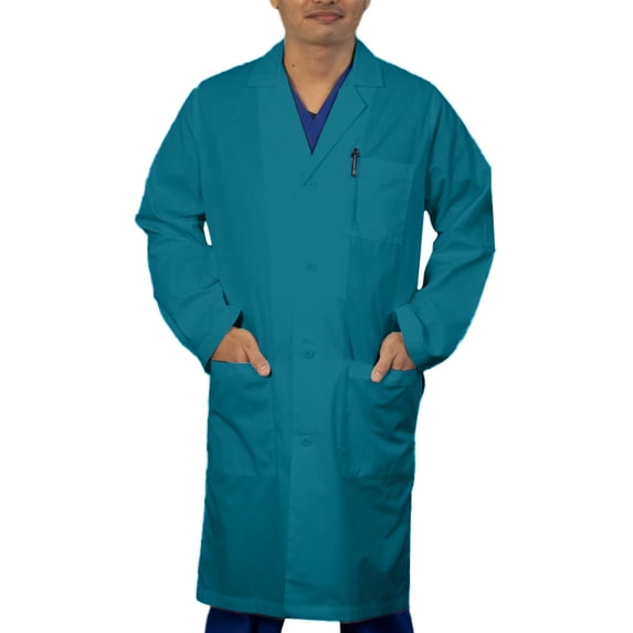 Panda Uniform by HeedFit Unisex 40" Lab Coat, 3XL, Teal - Walmart.com