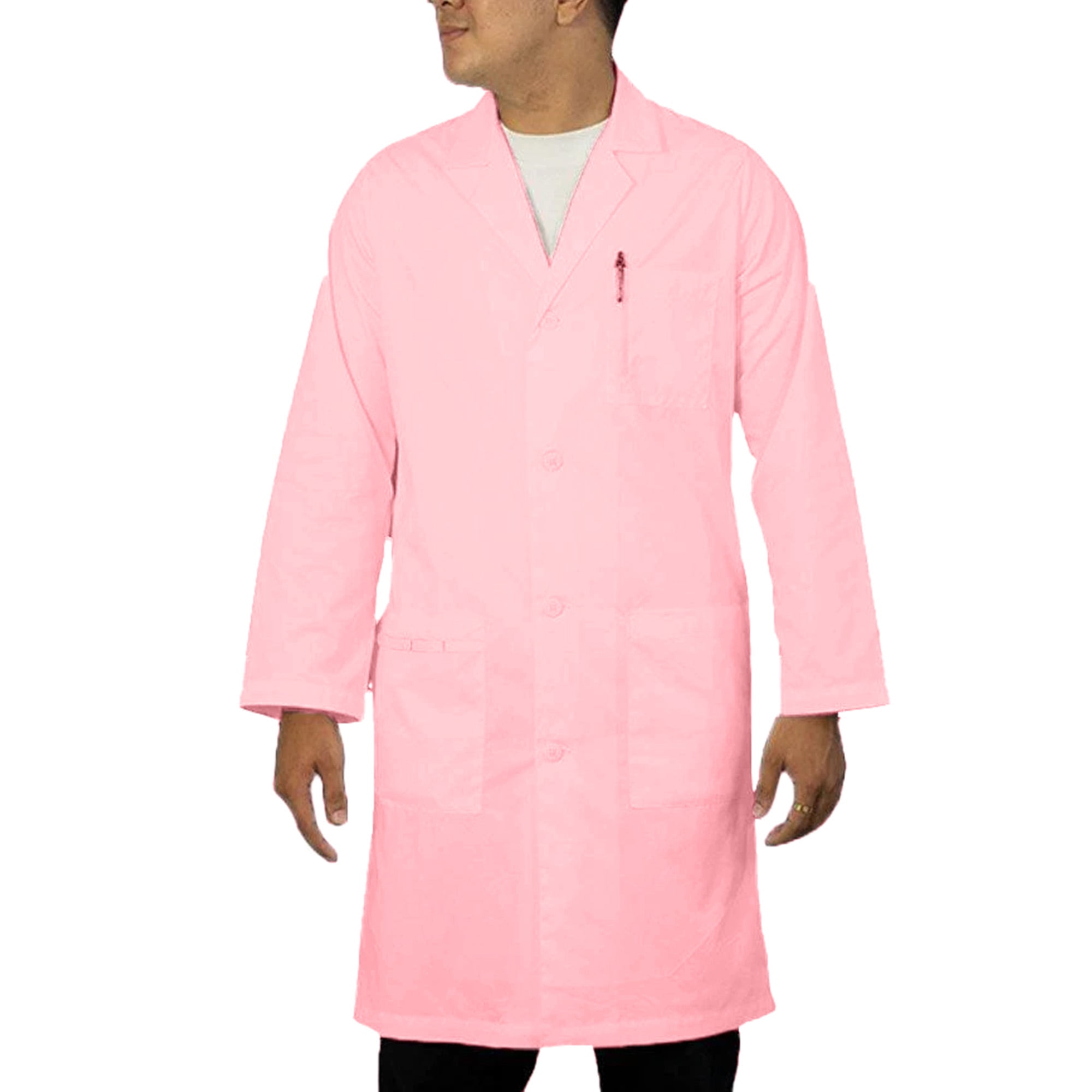 Panda Uniform by HeedFit Unisex 40" Medical Lab Coat – L Pink - Walmart.com