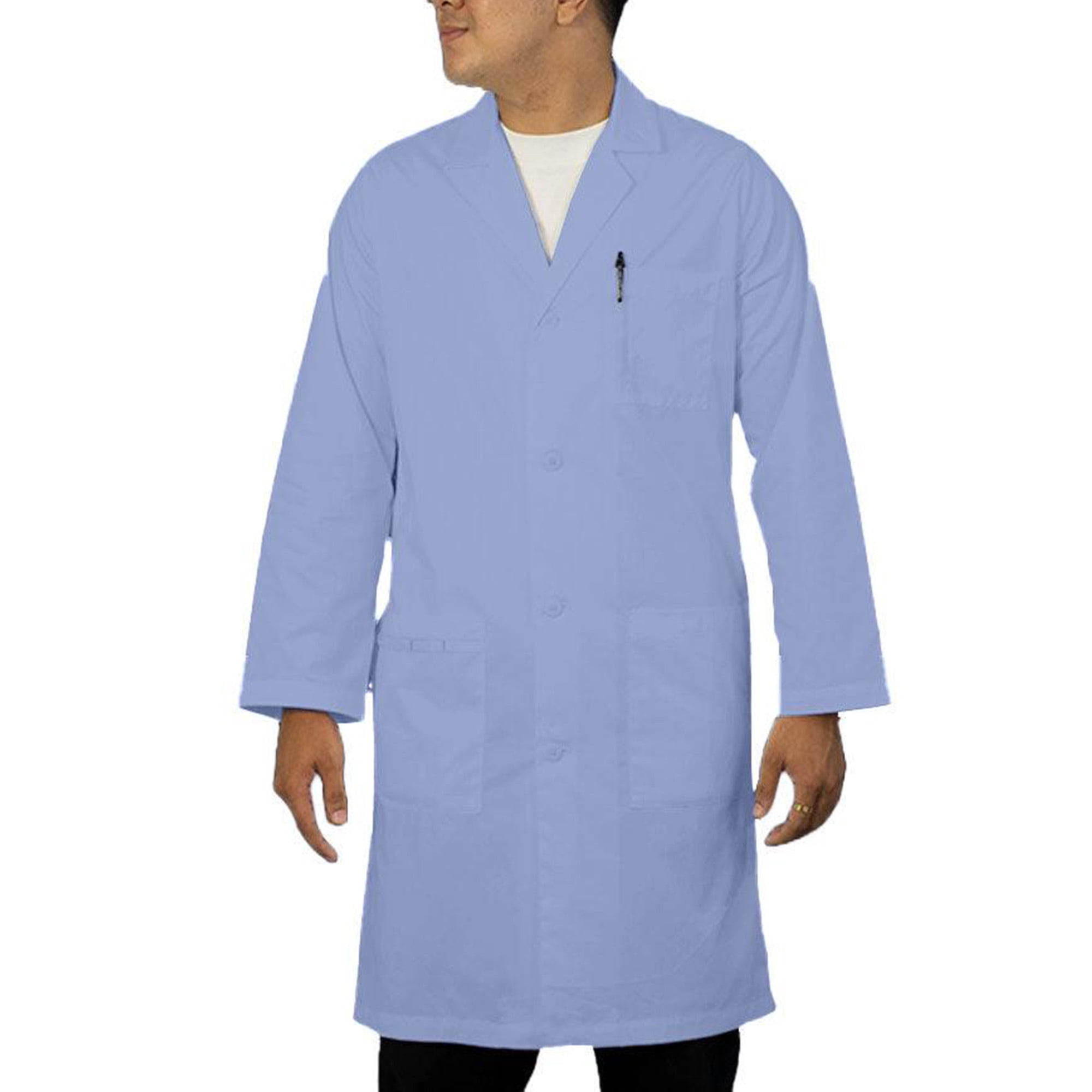 Panda Uniform by HeedFit Unisex 40" Medical Lab Coat – M Sky Blue ...