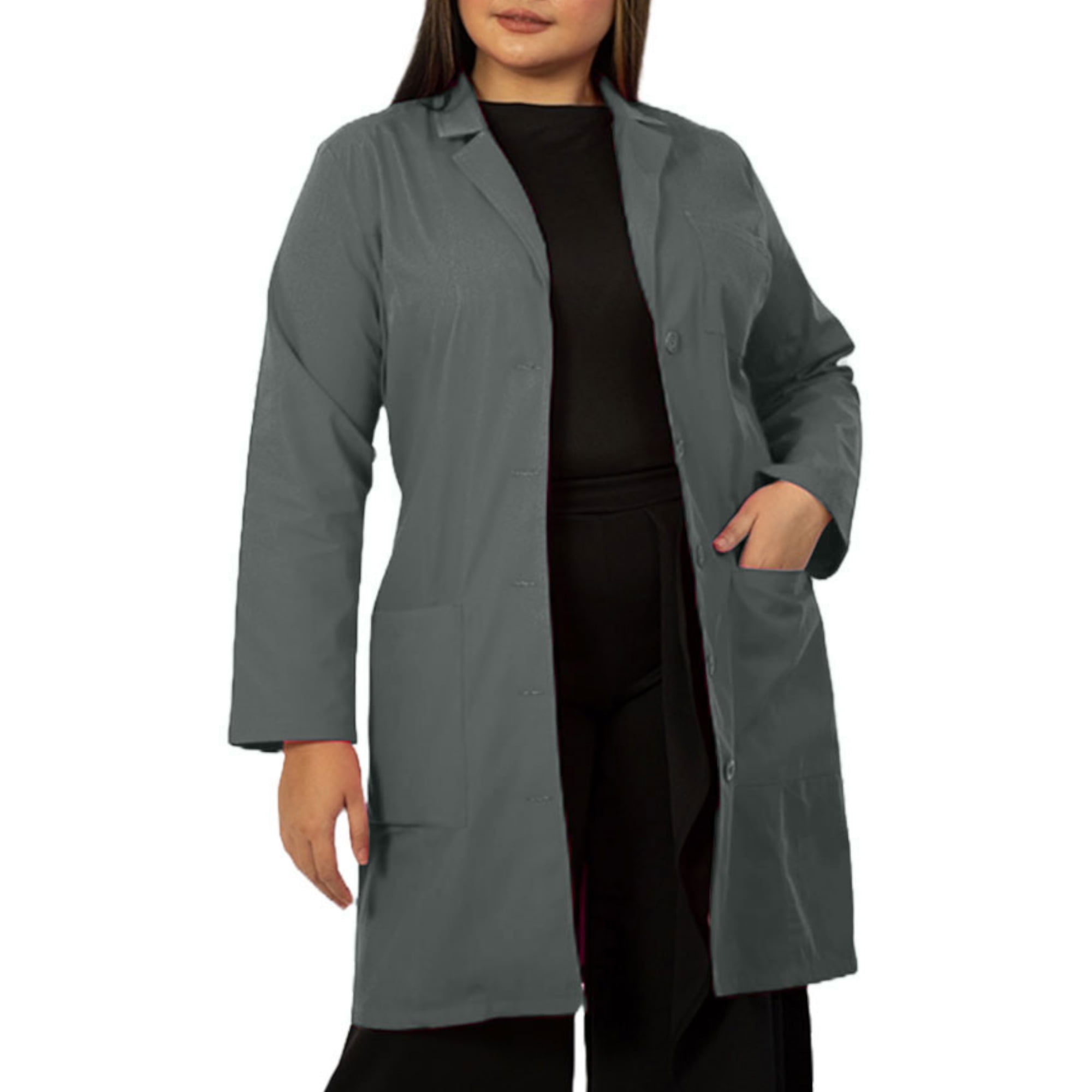 Panda Uniform by HeedFit Unisex Doctor Lab Coat 37" – 3XL Grey ...
