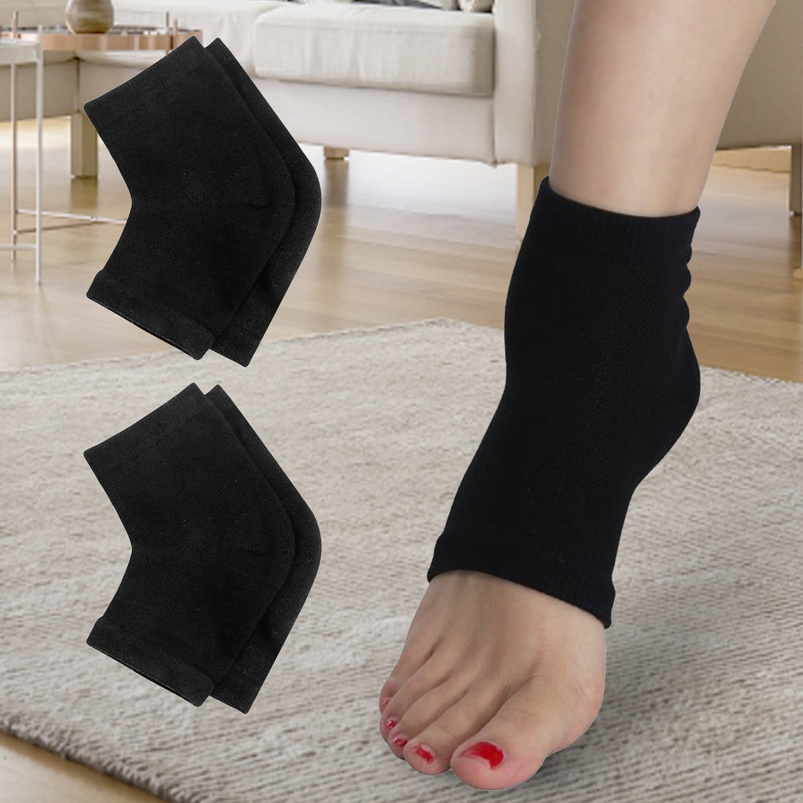 Heel And Soften Heel Gel Pairs Socks Socks Toe To 2 Open For Dry ...