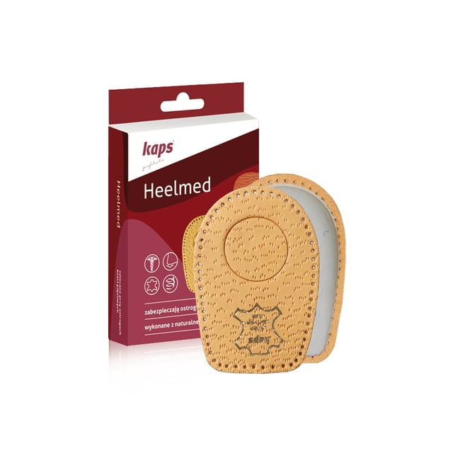 Heel Cups For Calcaneal Spurs, Heelmed Leather Heel Pads, Orthotic ...
