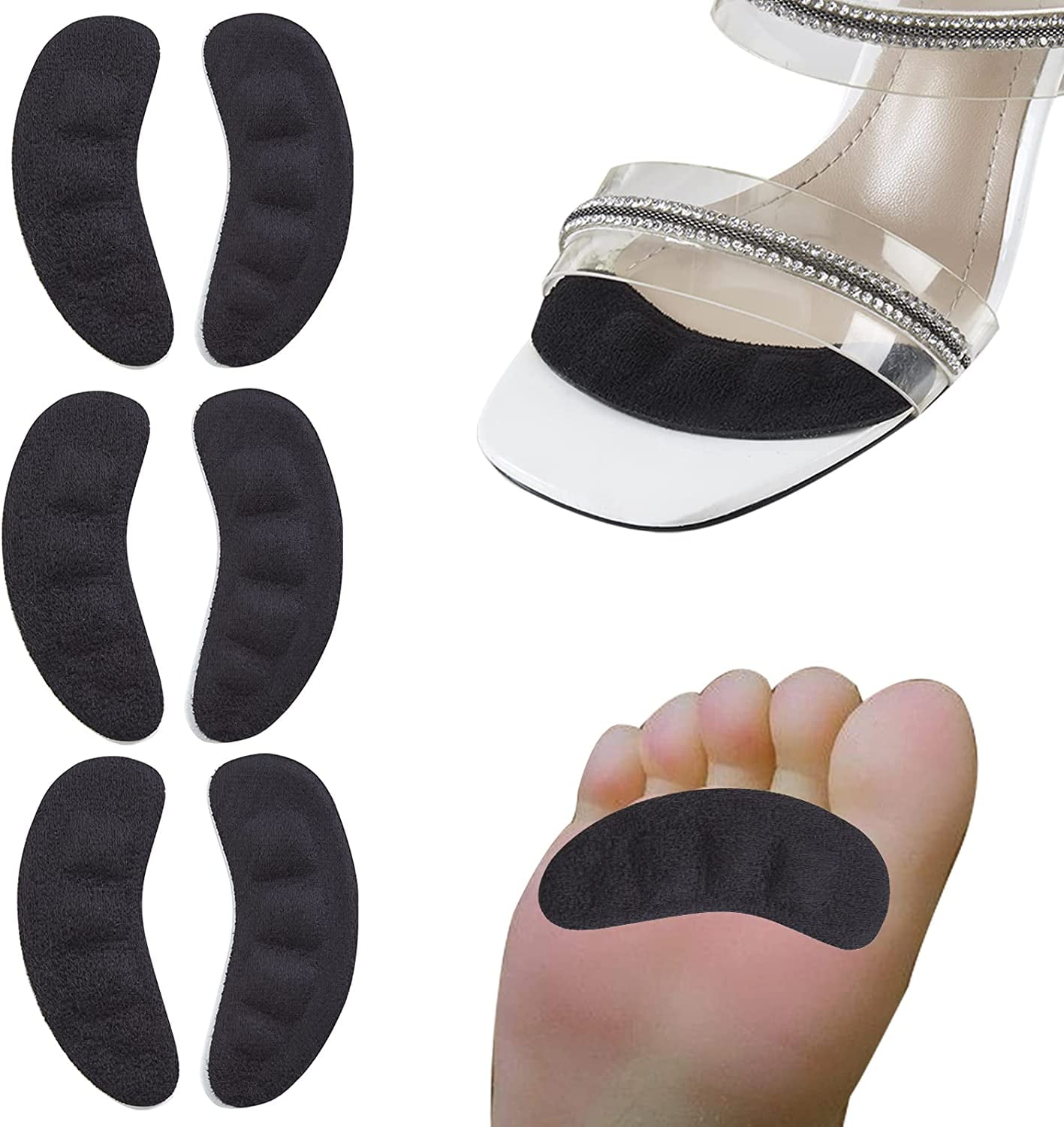 Heel Cushion Pads Stickers Ball of Foot Cushions for High Heels Non ...