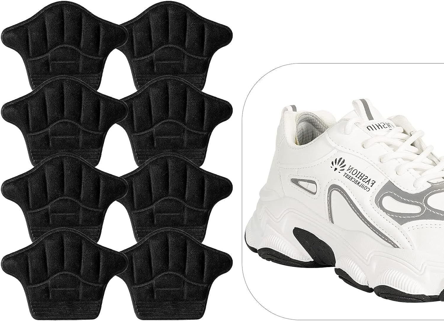 Heel Grips Inserts,Heel Gripsfor Loose Shoes,Too Big Boots, Reusable ...