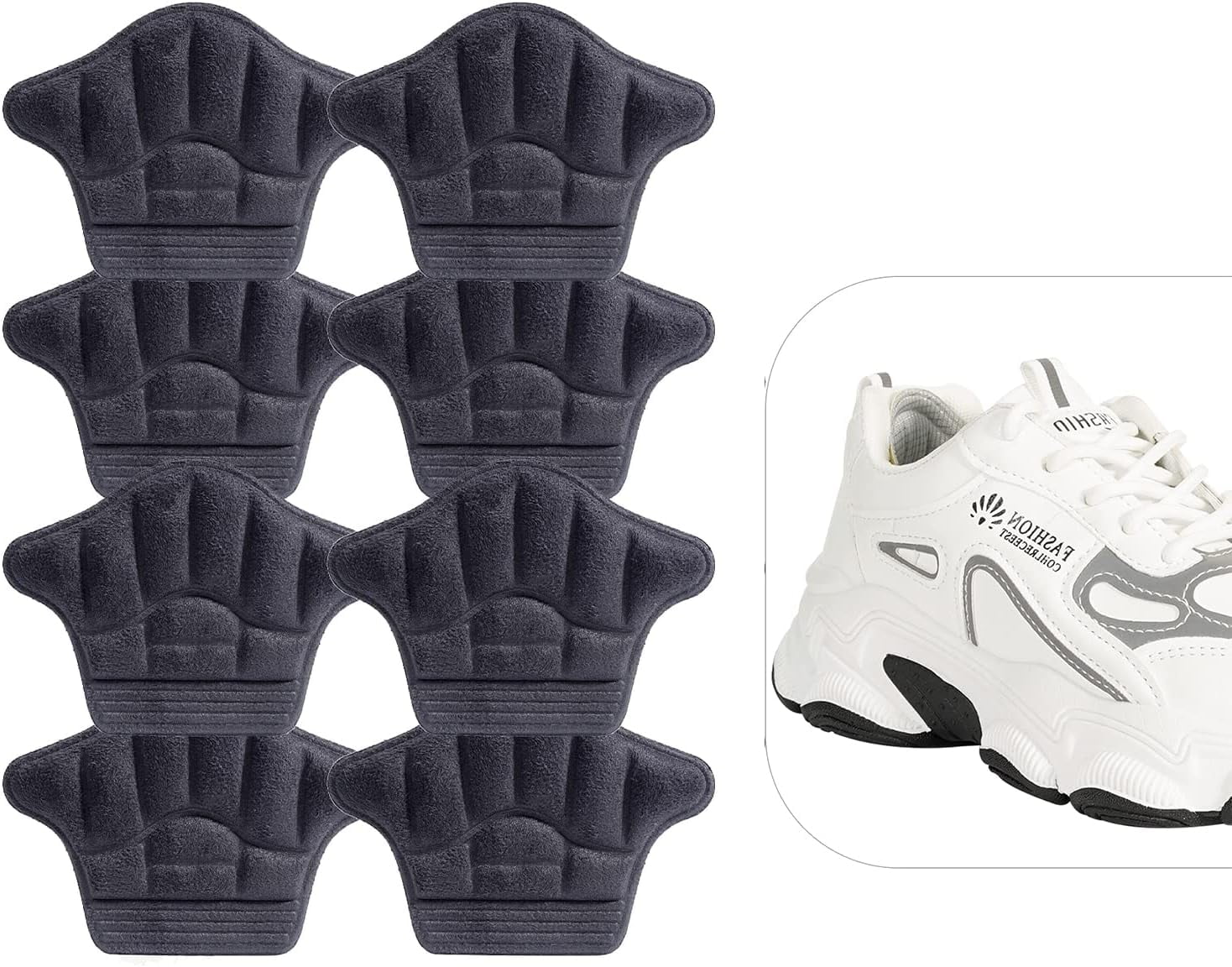 Heel Grips Inserts,Heel Gripsfor Loose Shoes,Too Big Boots, Reusable ...