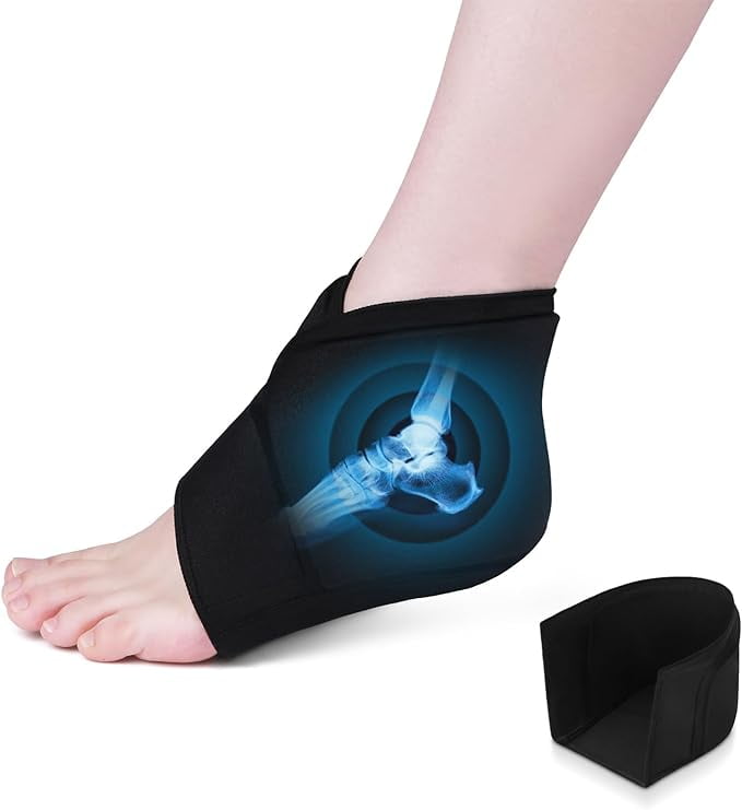 Heel Ice Pack for Pain Relief, Reusable Gel Ankle Ice Pack Wrap Hot ...