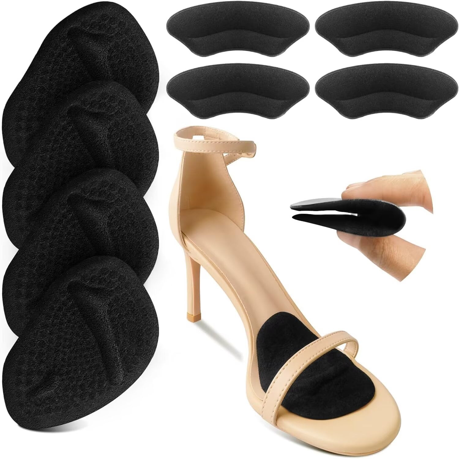 Heel Pads for Shoes That are Too Big, Heel Cushion Inserts for Loose ...