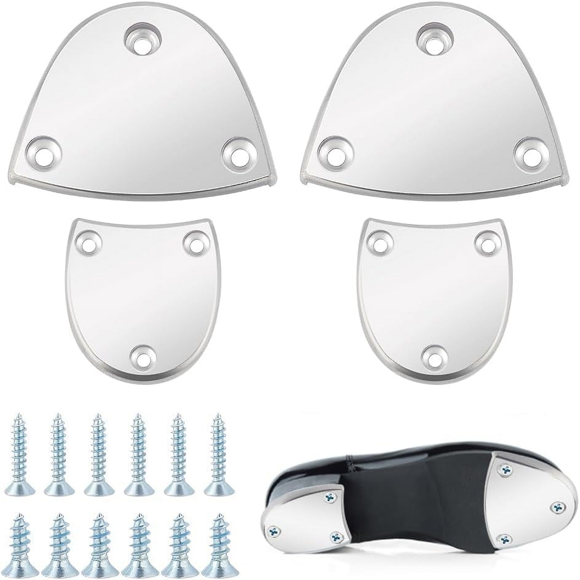 Heel Plates Shoe Heel Repair Pads Heel Replacement Plates with Screw ...