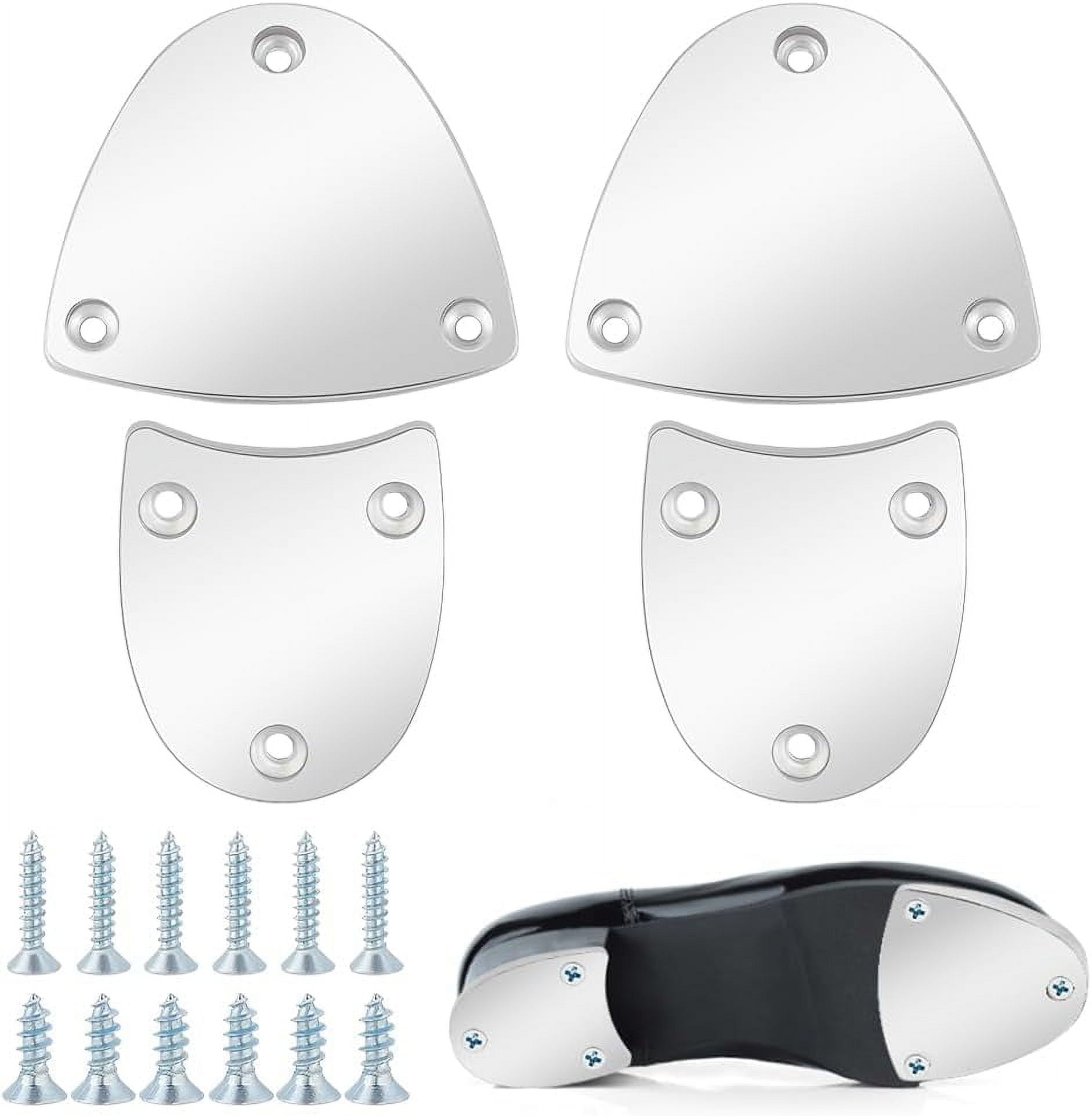 Heel Plates Shoe Heel Repair Pads Heel Replacement Plates with Screw ...