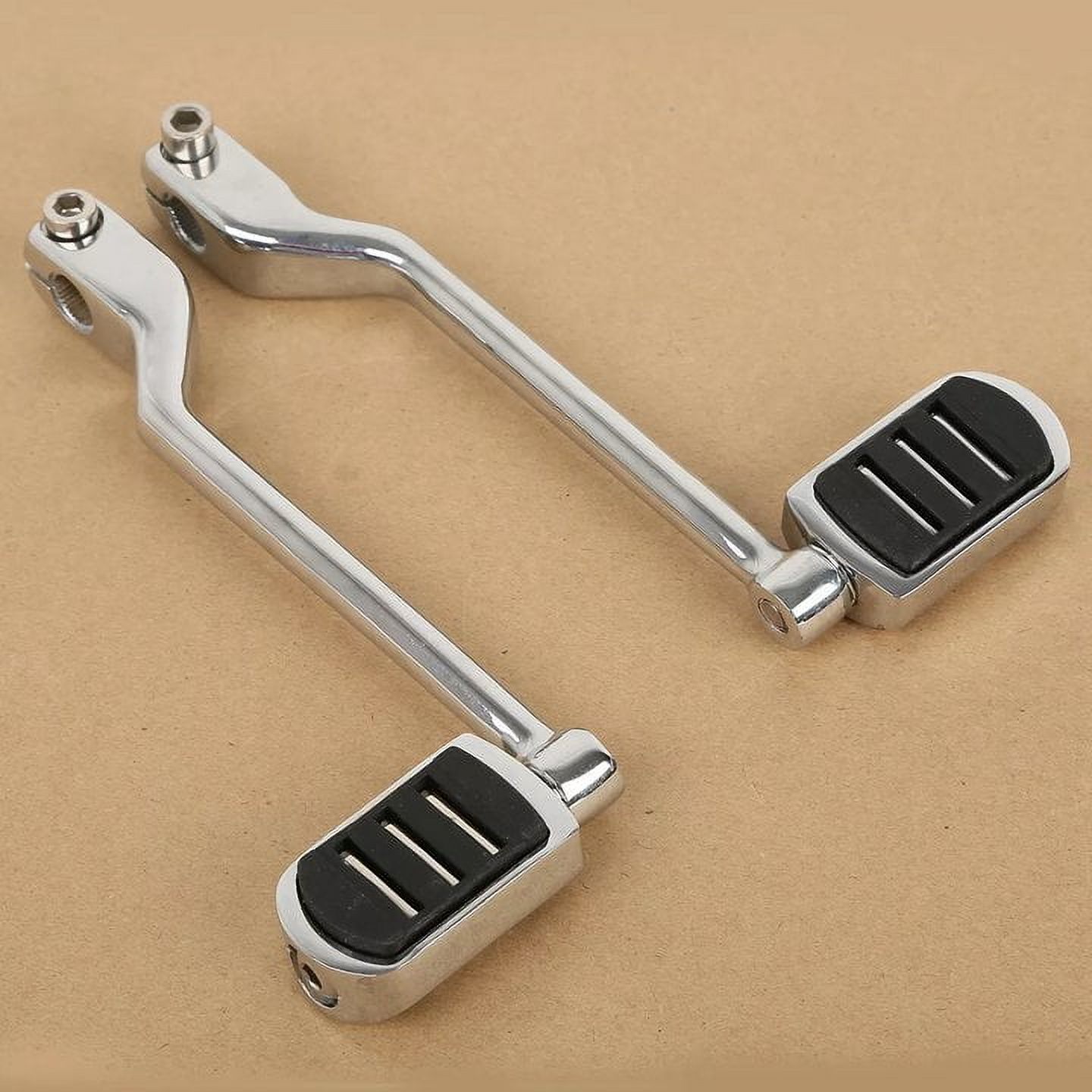Heel Toe Shift Pegs for Custom Bike Touch, Mirror Chrome Lever Extended Length Rear Lever for ...