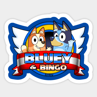 Heeler Adv. Sticker Bluey Stickers For Kids, Bluey Stickers Party ...