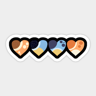 Heeler Family Love He Bluey-Inspired Color Palette He Sticker Bluey ...