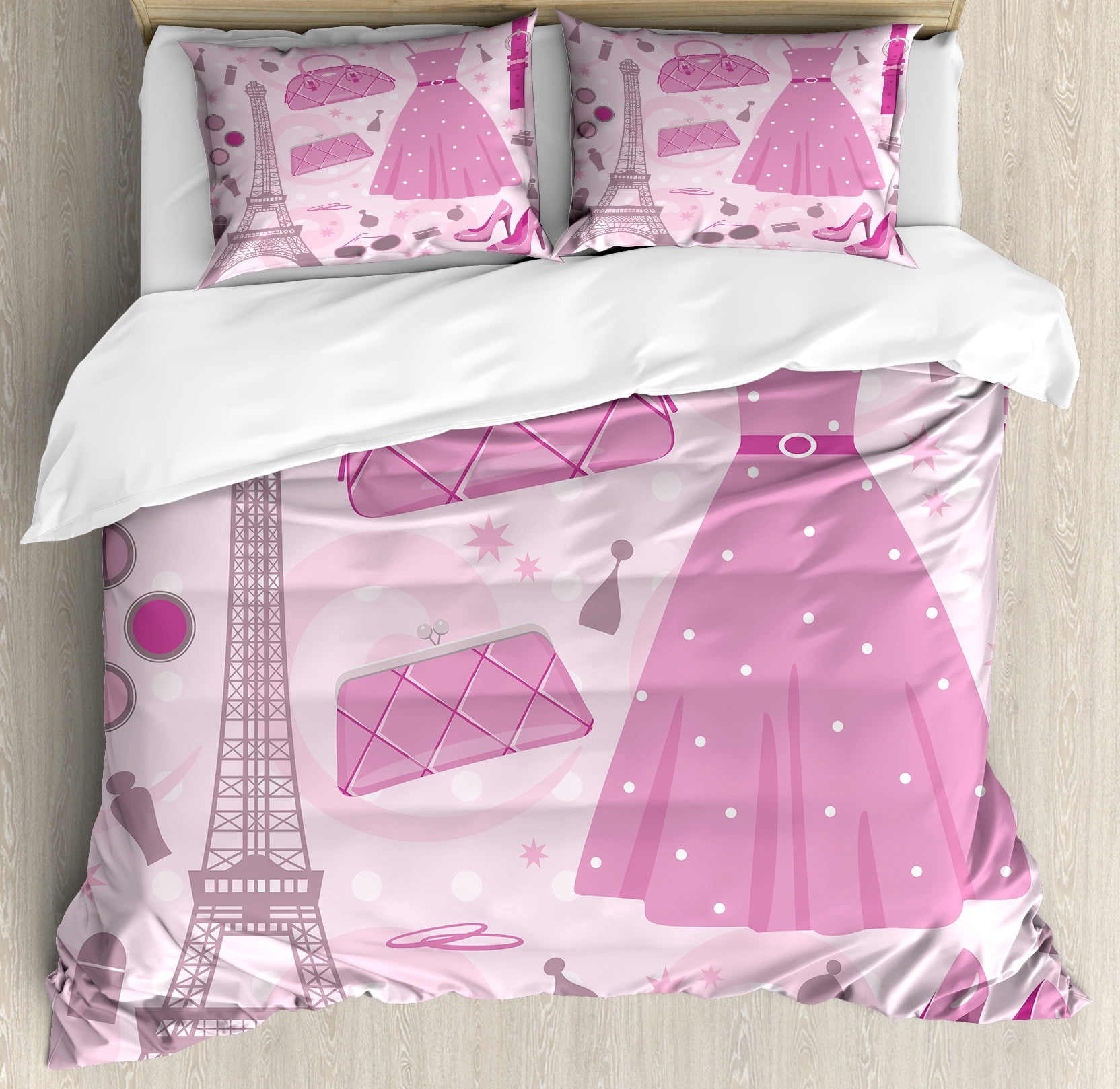 Heels and Dresses Duvet Cover Set, Paris Fashion Atelier French ...