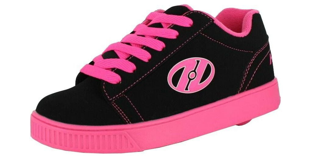 Heelys Girls' Skate Shoes, Black & Pink, 7 Big Kids - Walmart.com