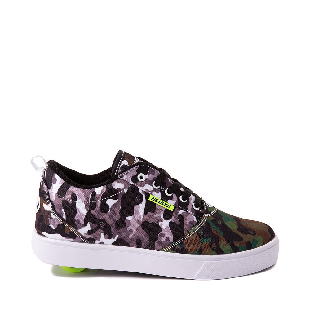 Heelys Girls Wheeled Skate Shoes Black White Green Gray Camo Size 0 ...