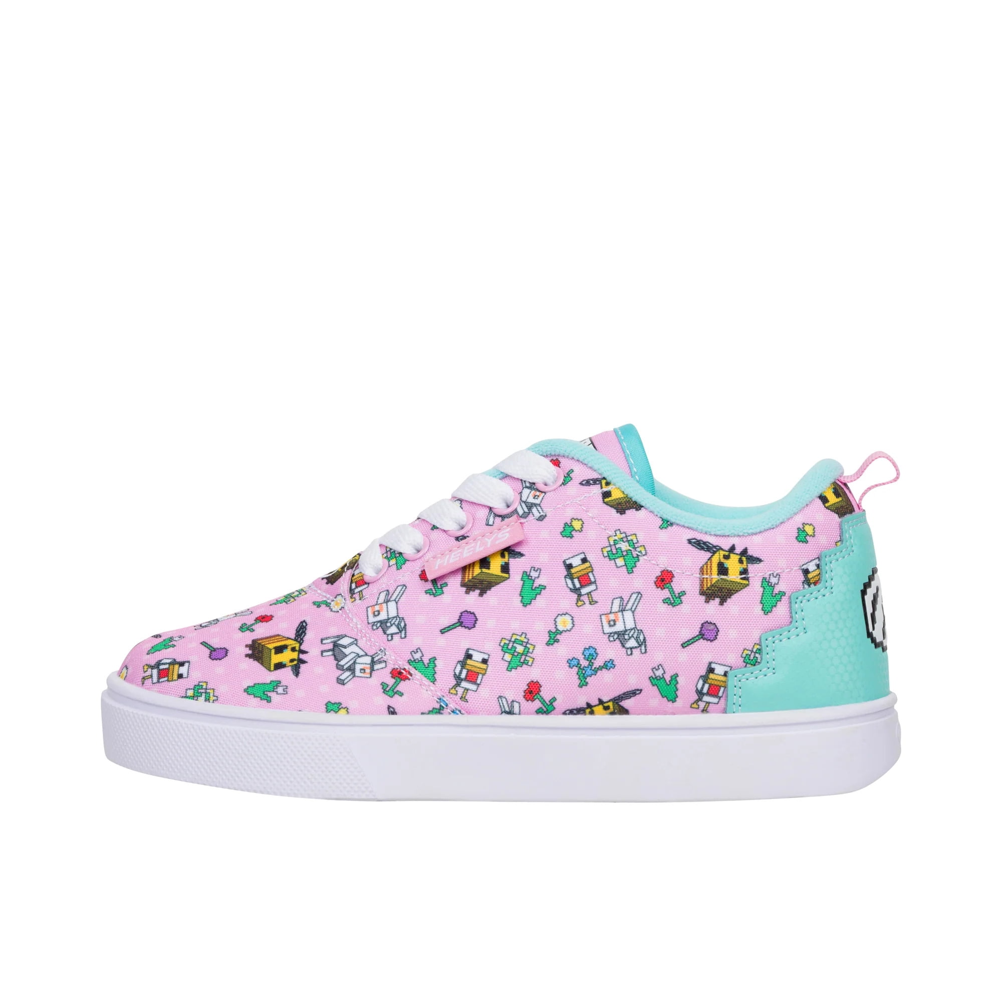 Heelys Kids Minecraft Pro 20 Pink/Aqua - Walmart.com