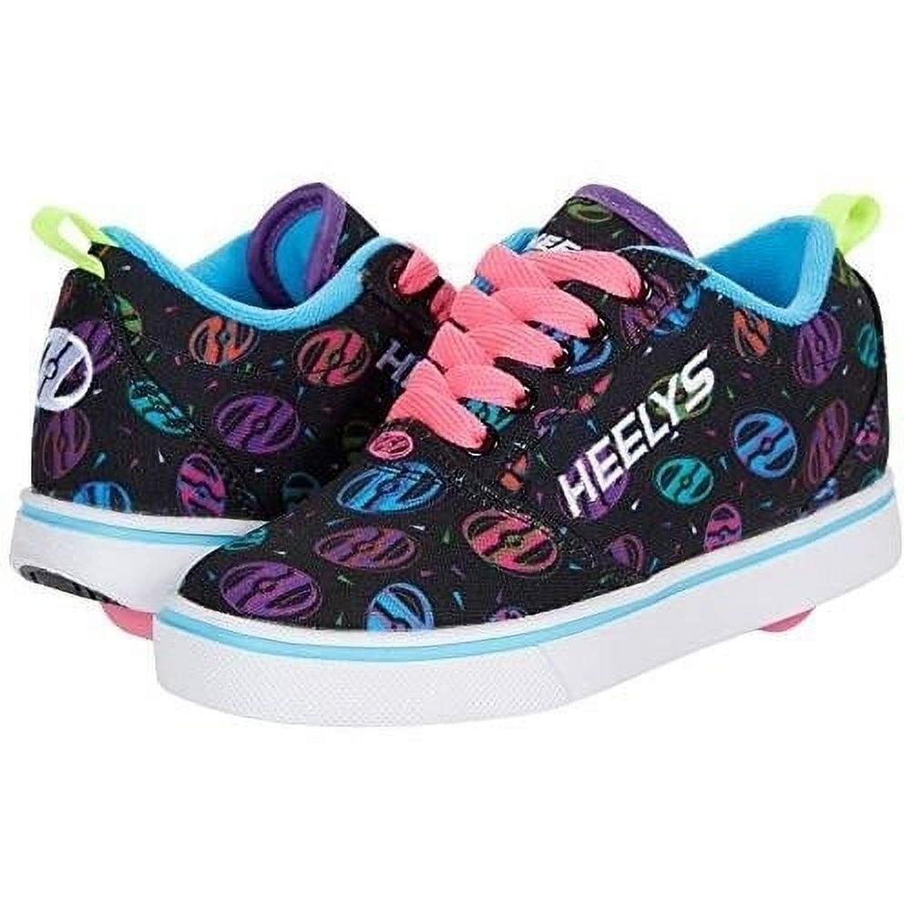 Heelys Little Girl's Pro 20 Prints Shoes, Black, Size 6 Big Kid ...