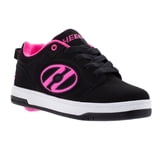 HEELYS Unisex Kids' Voyager Roller Sneakers, Wheeled Shoes, Black/Pink ...