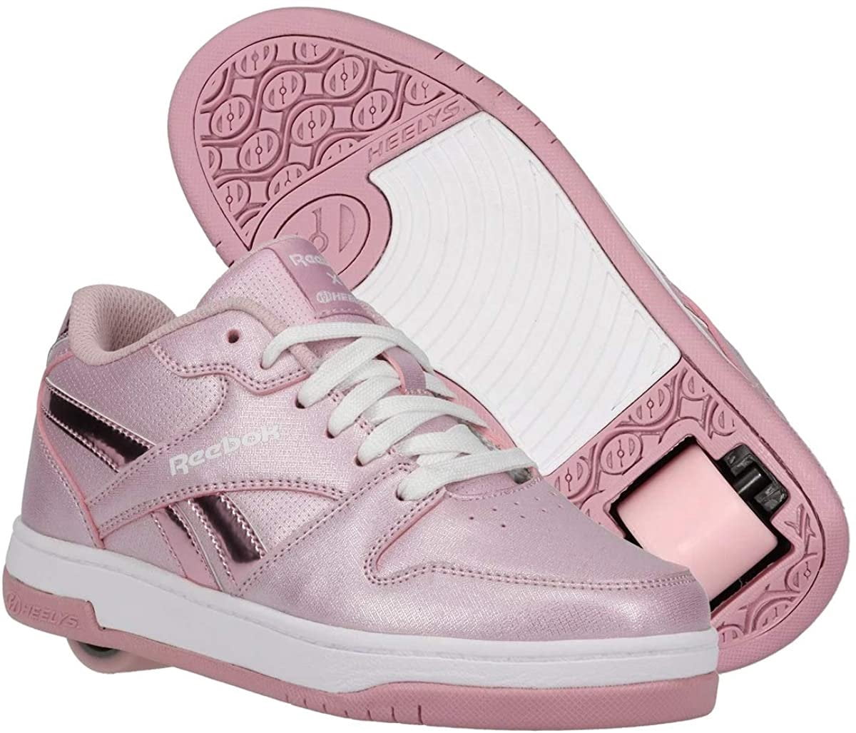 Heelys Youth Kids BB4500 Low Wheels Skate Sneaker Shoes White/Pink ...