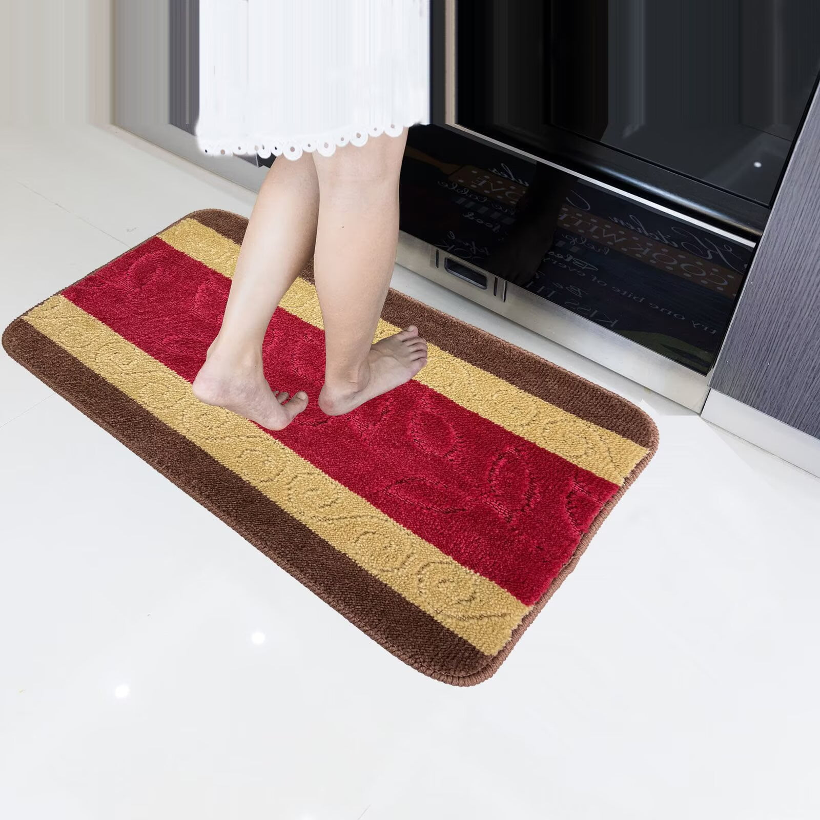 Heeneeso BY21 Kitchen Rug Mats Made of 100% Polypropylene Soft Kitchen ...