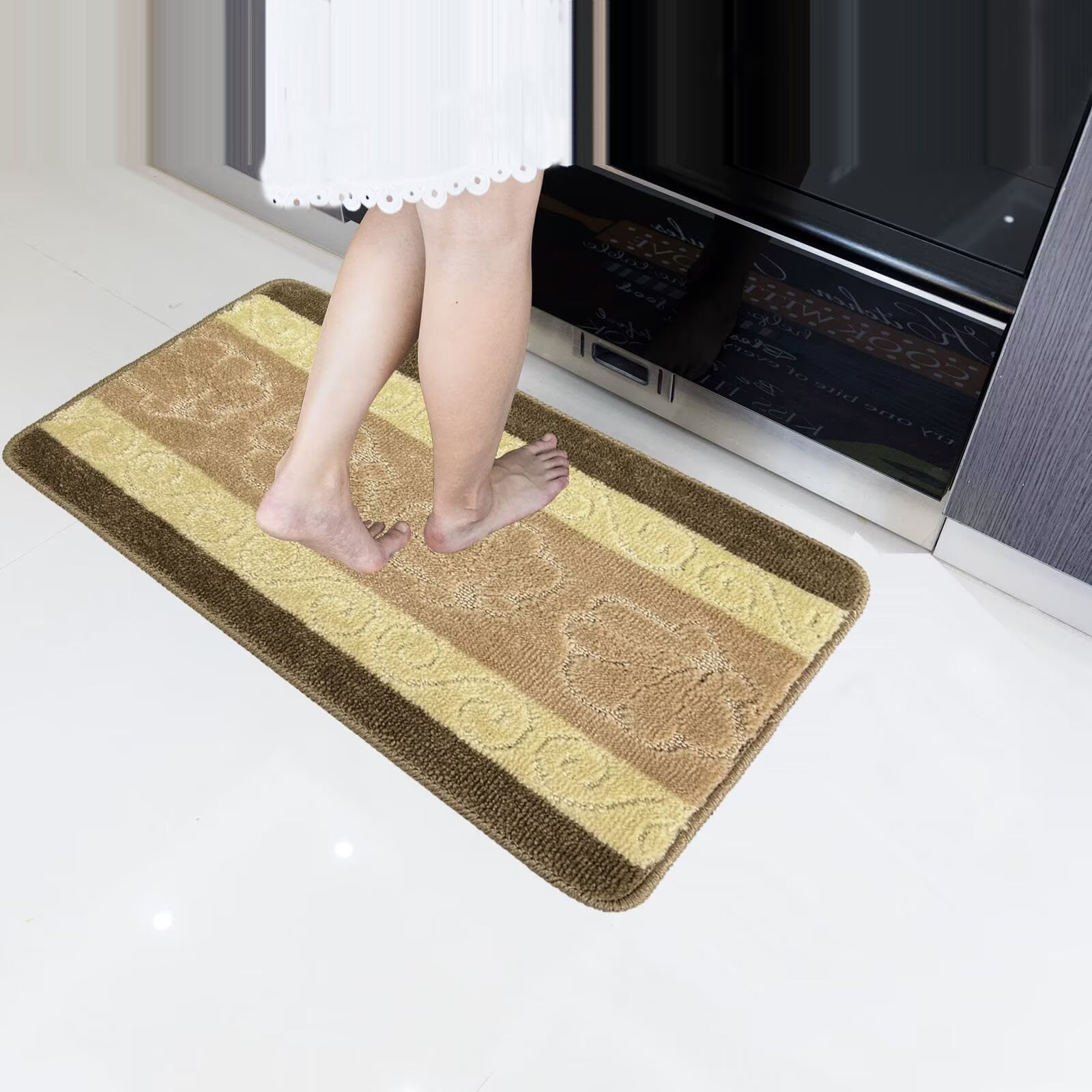 Heeneeso BY22 Kitchen Rug Mats Made of 100% Polypropylene Soft Kitchen ...