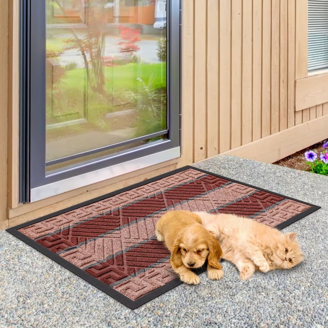 Heeneeso Large Entry Outdoor Doormat, Low Profile Indoor Porch Doorway ...