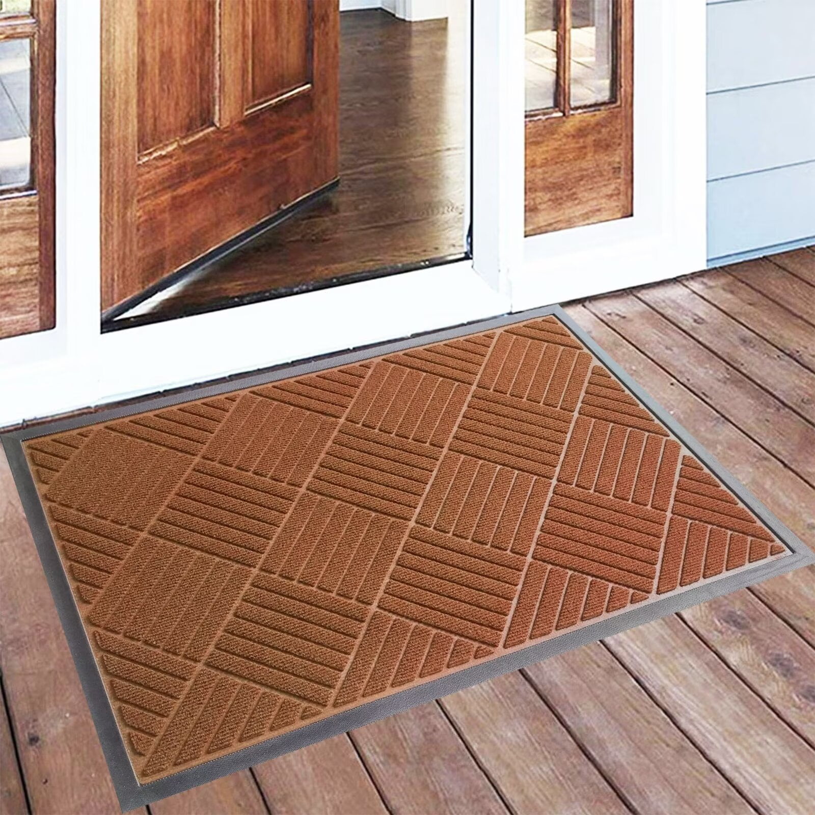 Heeneeso DM35A Entryway Rug Outdoor Doormat Rubber Front Entrance Door ...