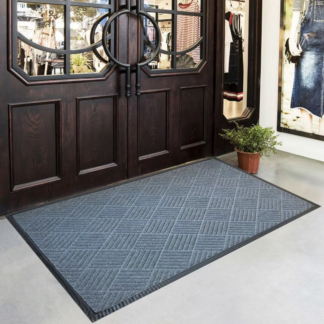 Heeneeso DM43 Entryway Rug Outdoor Doormat Rubber Front Entrance Door ...