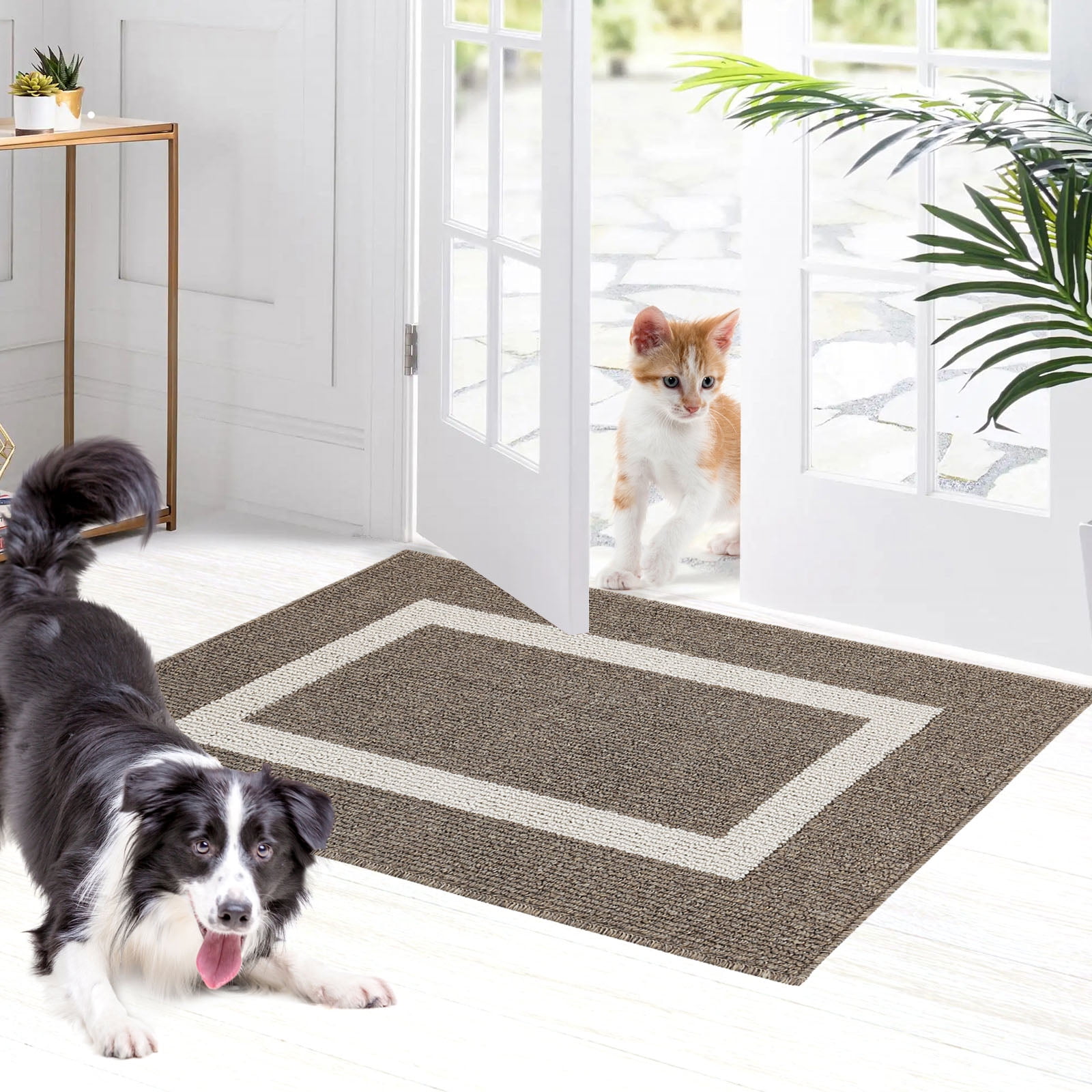 Heeneeso FR46 Buffalo Plaid Outdoor Rug 20 x 32" Checkered Door Mat ...