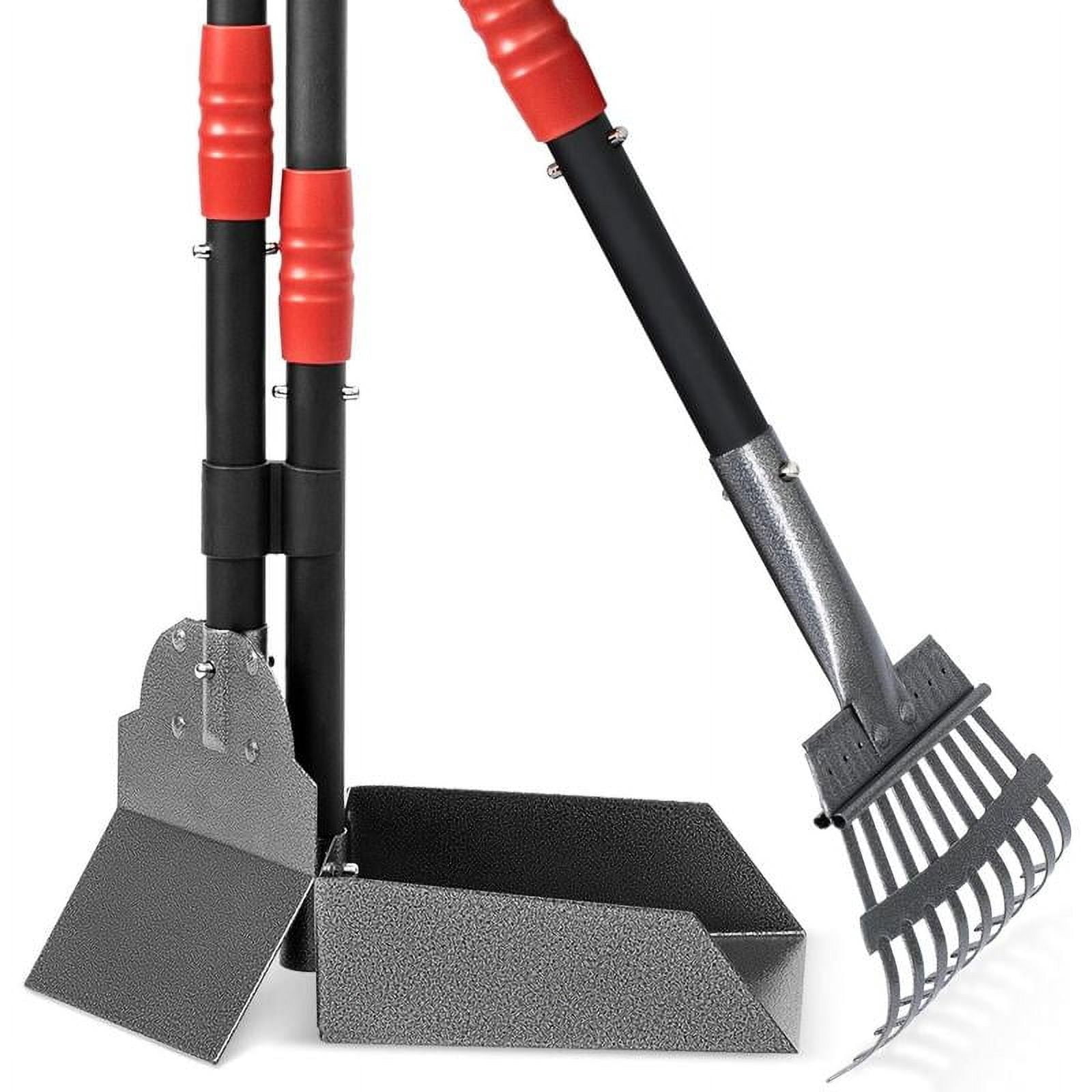 Heeyoo Dog Pooper Scooper, Dog Poop Tray and Rake Set, Pet Waste ...