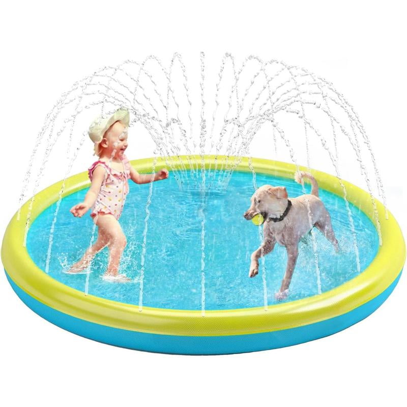Heeyoo Splash Pad , Non-Slip Splash Pad Summer Outdoor Water Toys ...
