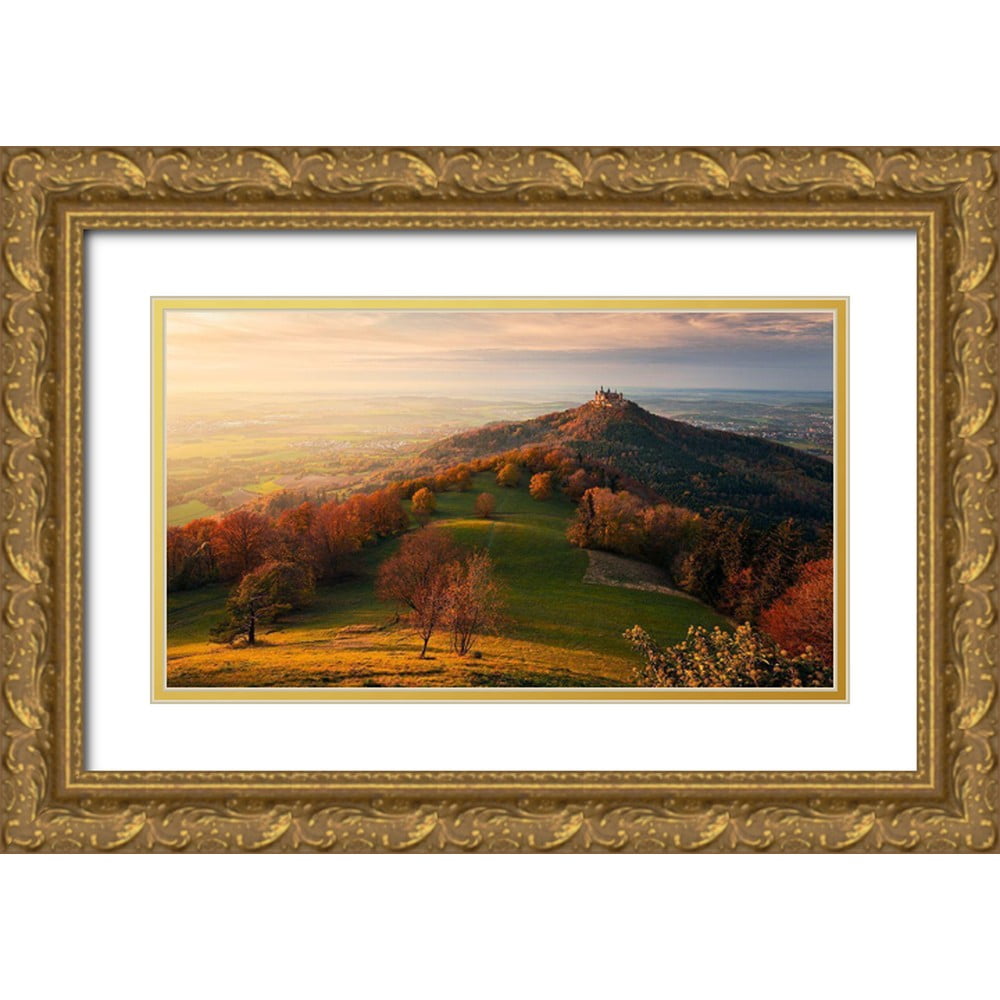 Hefele, Stefan 14x10 Gold Ornate Wood Framed with Double Matting Museum ...