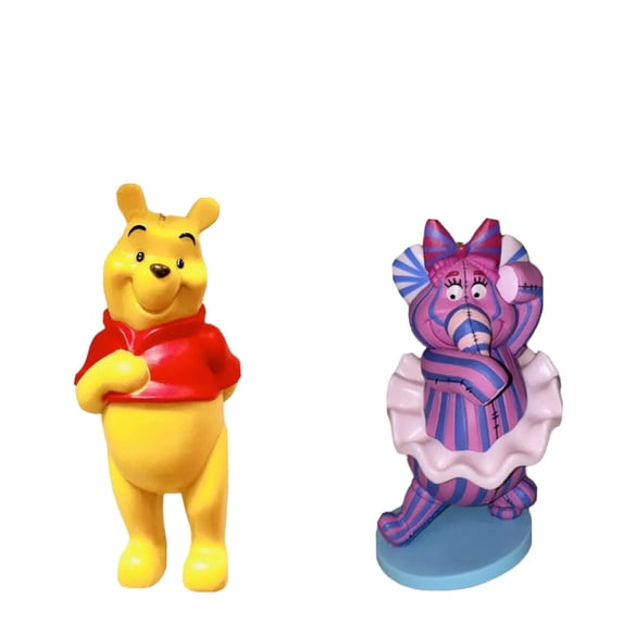 Heffalump Woozle Lumpy & Pooh PVC Cake Topper Figure Disney Figurine 3 ...
