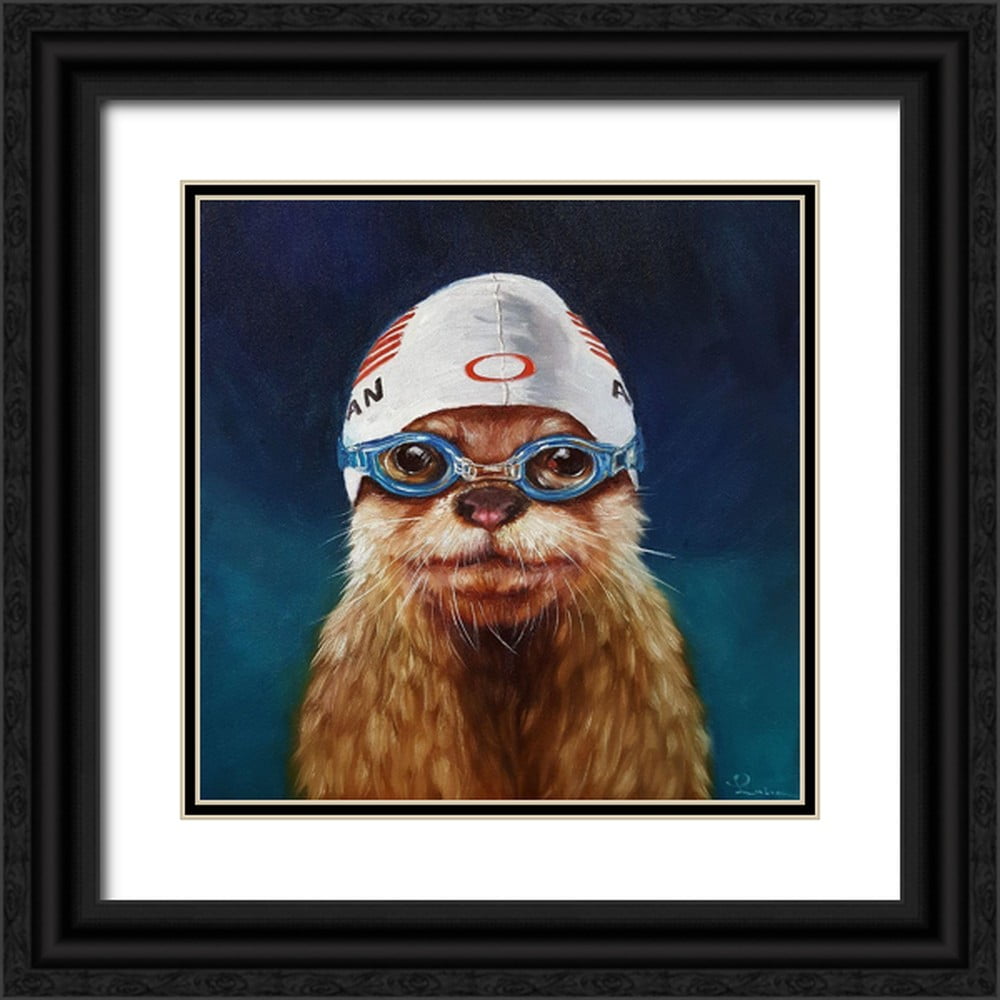 Heffernan, Lucia 12x12 Black Ornate Wood Framed with Double Matting ...