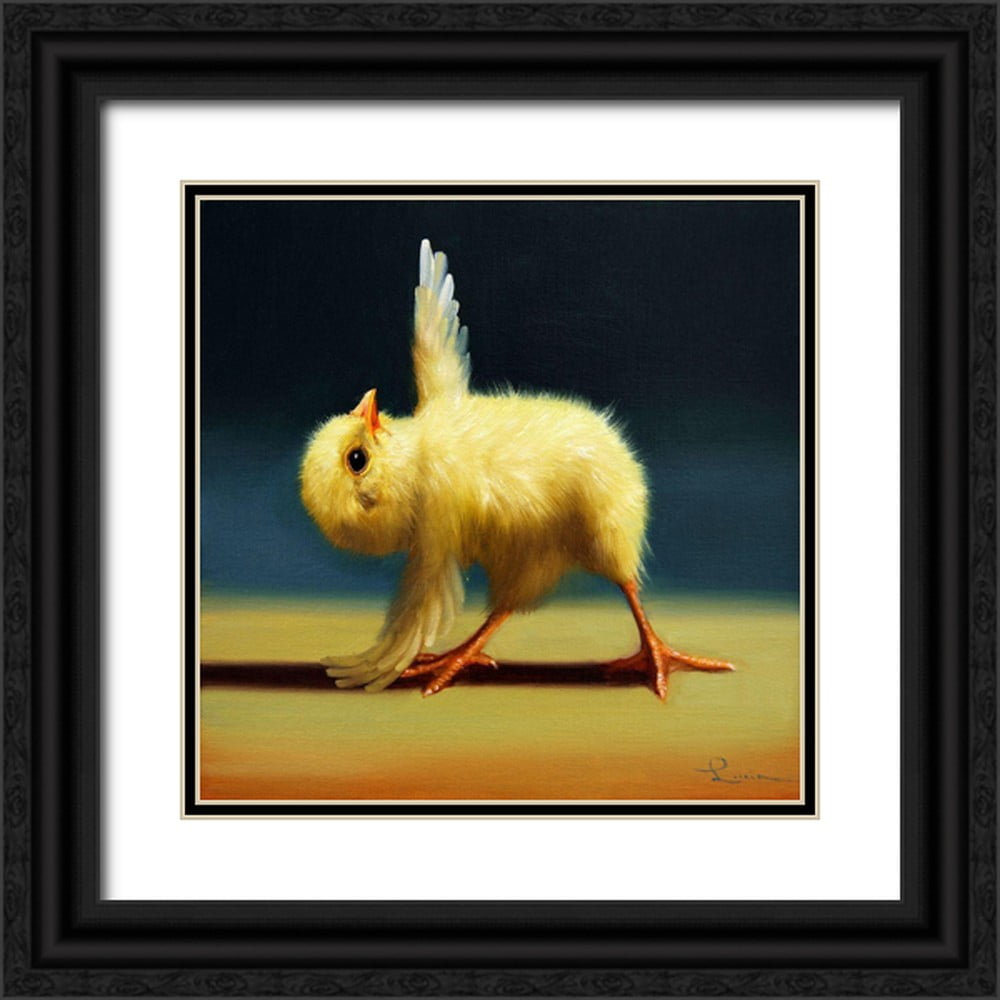 Heffernan, Lucia 15x15 Black Ornate Wood Framed with Double Matting ...