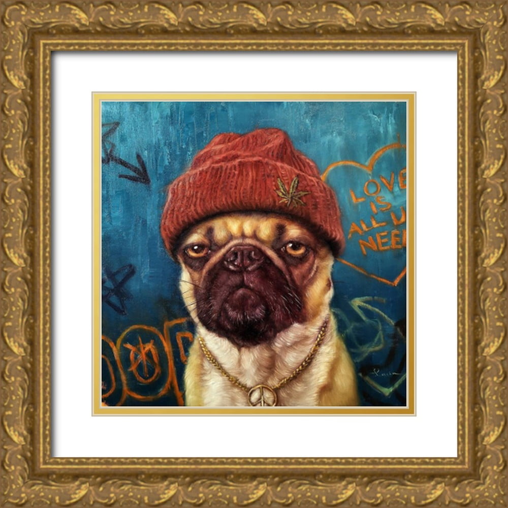 Heffernan, Lucia 15x15 Gold Ornate Wood Framed with Double Matting ...