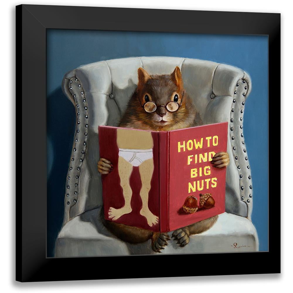 Heffernan, Lucia 20x20 Black Modern Framed Museum Art Print Titled - Nut Collecting - Walmart.com