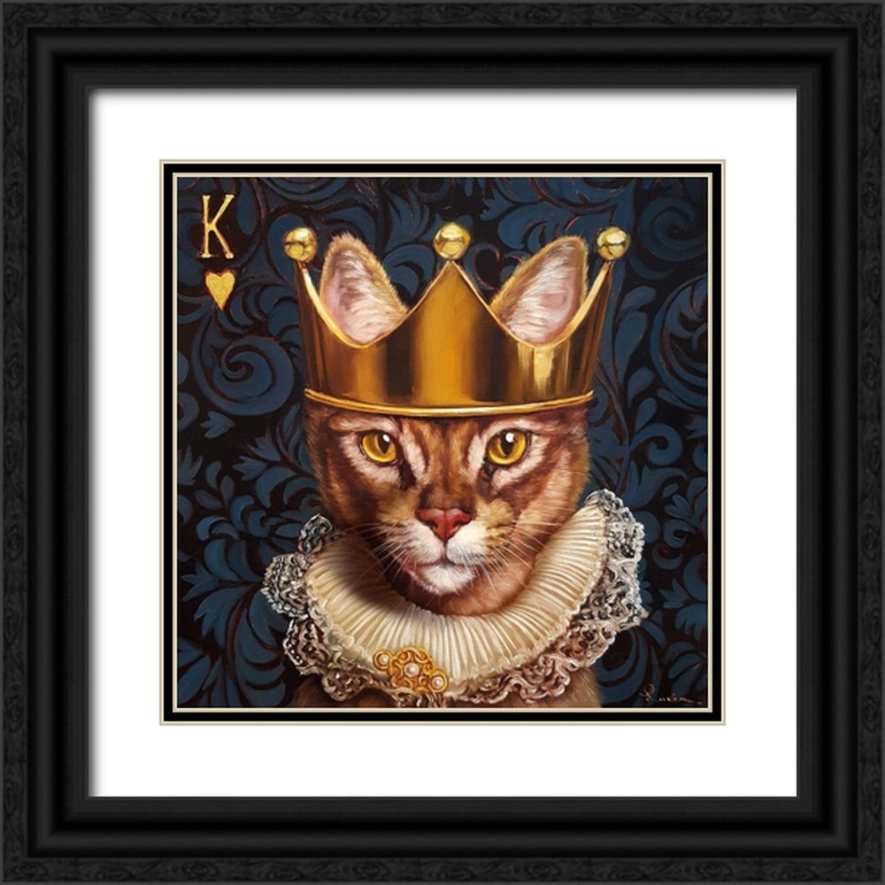 Heffernan, Lucia 20x20 Black Ornate Wood Framed with Double Matting ...