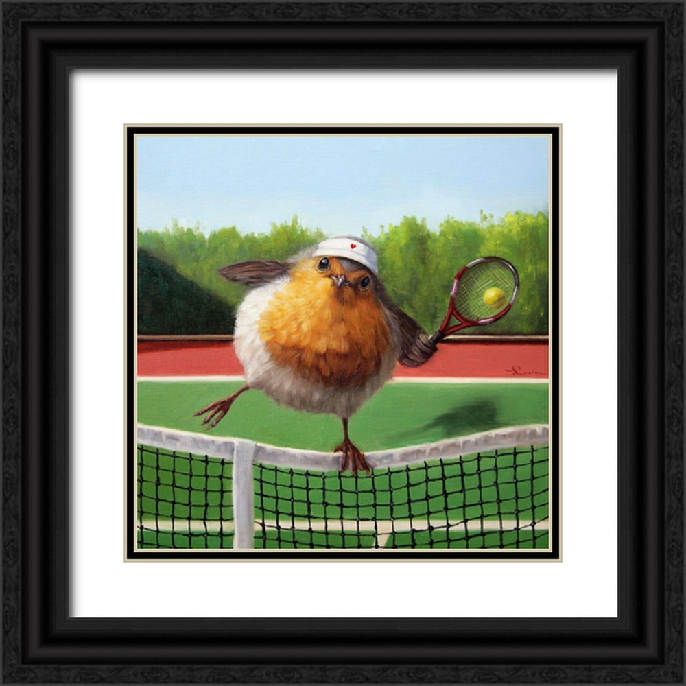 Heffernan, Lucia 20x20 Black Ornate Wood Framed with Double Matting ...