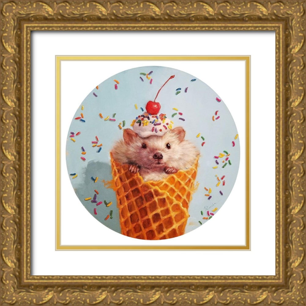 Heffernan, Lucia 26x26 Gold Ornate Wood Framed with Double Matting ...