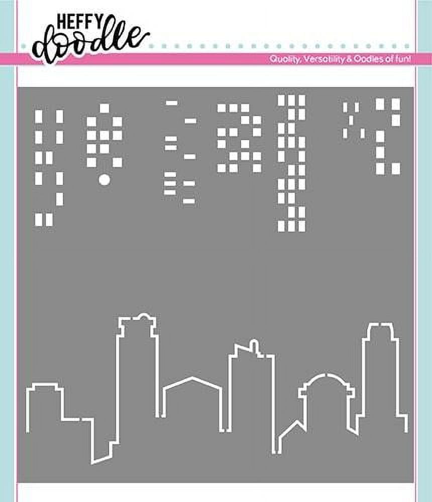 Heffy Doodle Cityscape Stencil - Walmart.com
