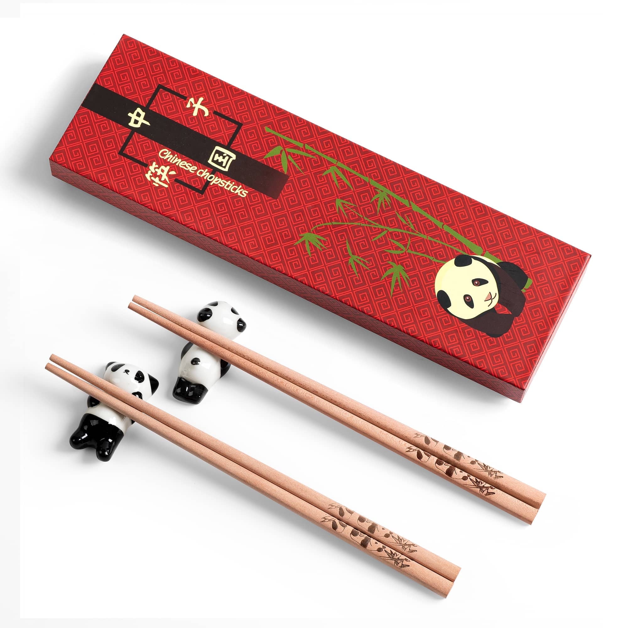Hefild 2 Pairs of Uncoated Reusable Chopsticks, 9.2 Inch Chop Sticks ...