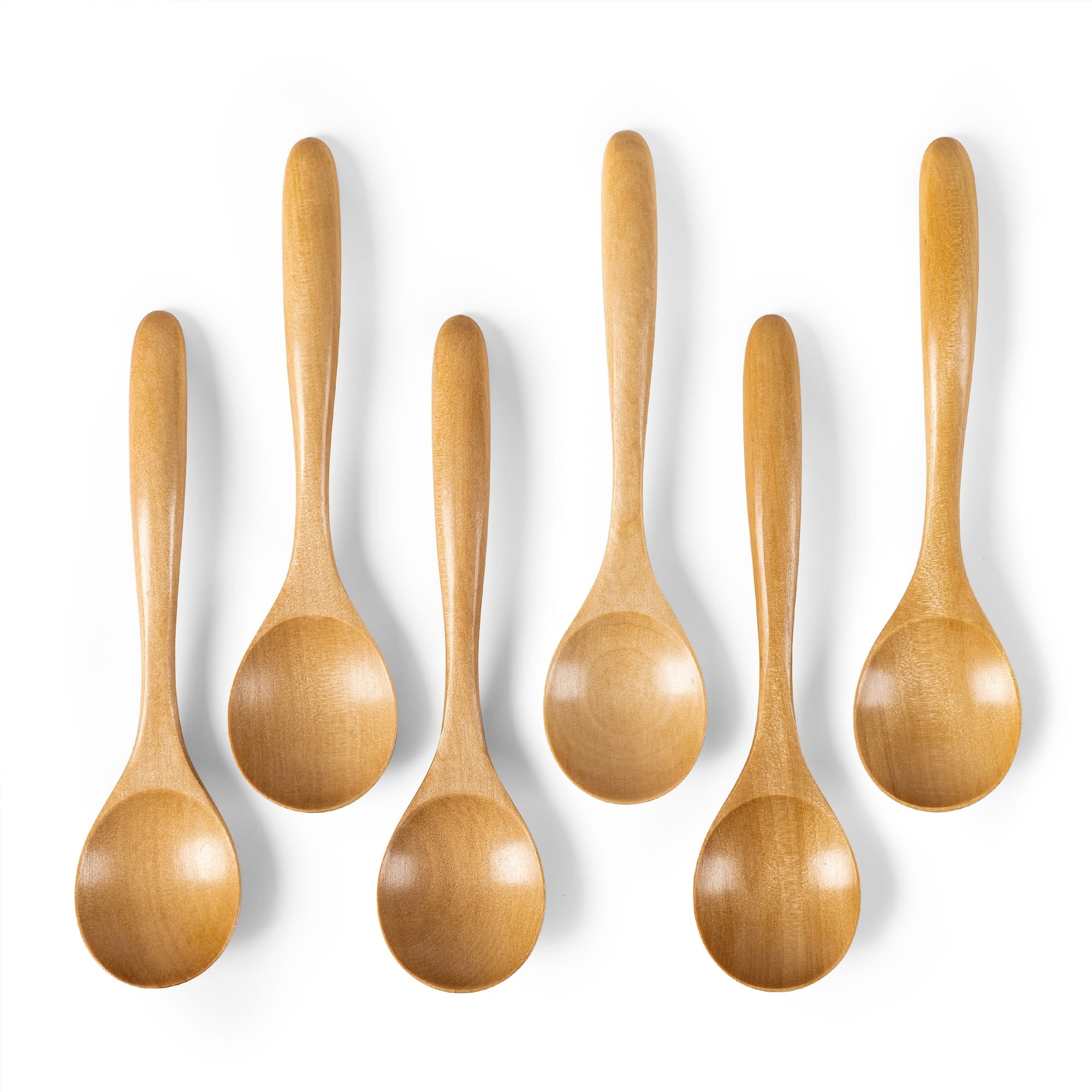 Hefild 6 PCS Wooden Spoons for Honey, 6.7 inch Small Wooden Spoons ...