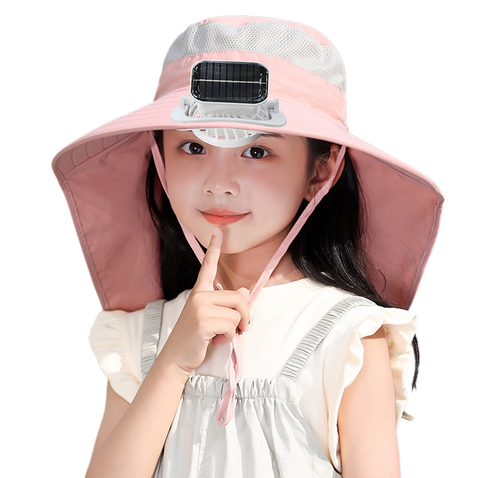 Hefilesy Solar Fan Cap Solution For Sun Protection And Cooling Comfort ...